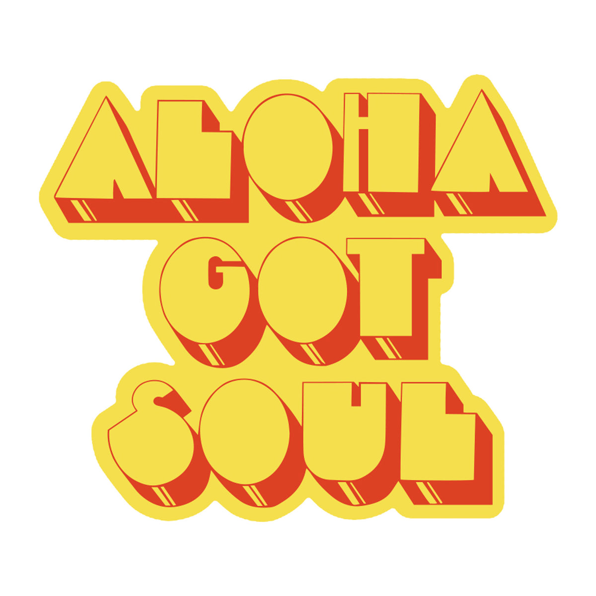 Disco Island Die Cut Sticker – Aloha Got Soul
